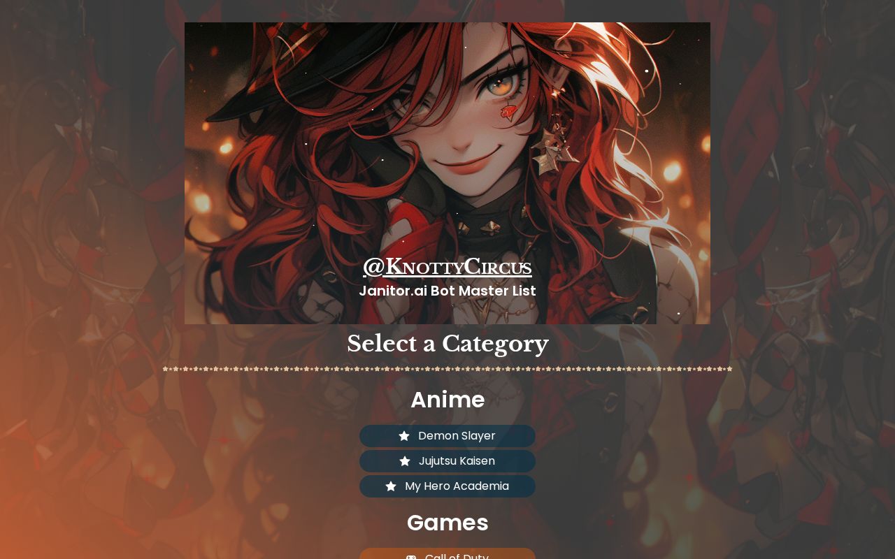 Knottyverse Master List